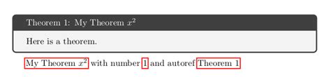 Theorems With Tcolorbox Using Label Tex Latex Stack Exchange