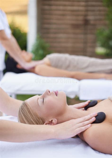 Hot Stone Therapy Relaxes Like Nothing On Earth A Young Woman Enjoying