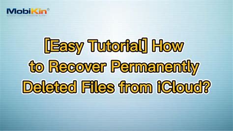 Easy Tutorial How To Recover Permanently Deleted Files From ICloud YouTube