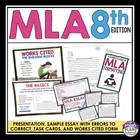 Mla Formatting Presentation And Activities