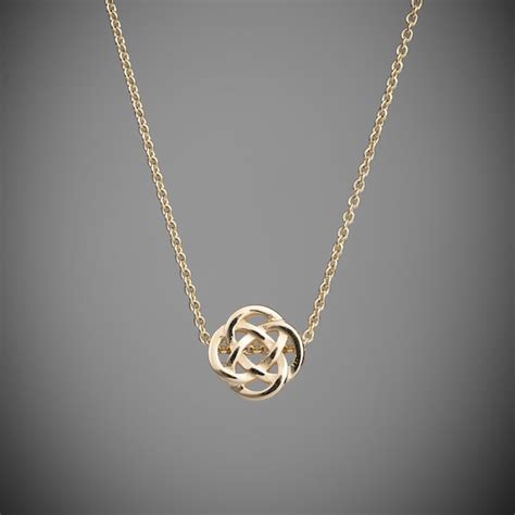 Celtic Knot Necklace Etsy