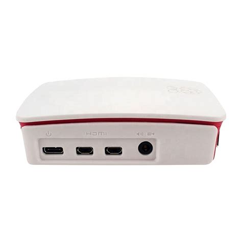 Raspberry Pi 4 Case Red White Robozar