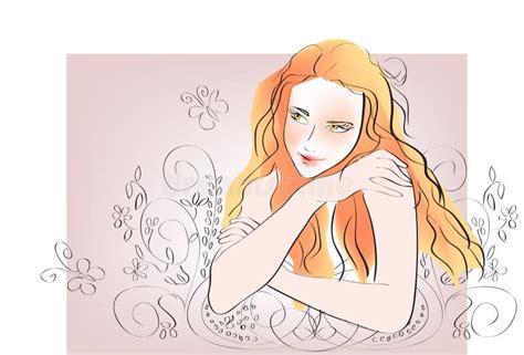 Cara De La Mujer Del Vector Ilustración Del Vector Ilustración De