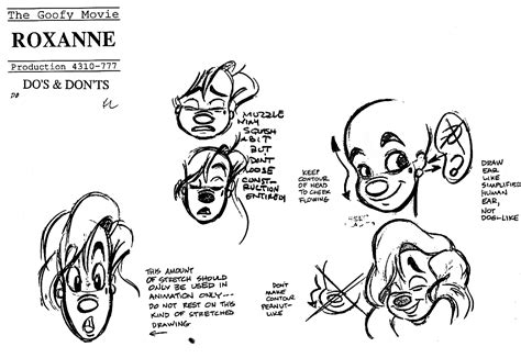 Walt Disney Model Sheets Roxanne Walt Disney Characters Photo