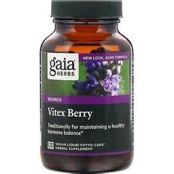 Gaia Herbs Vitex Berry for Women 120 Vegan Liquid Phyto-Caps • Pris
