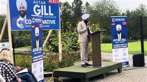 Avtar Gill Bc Conservative Mla Candidate For Surrey Fleetwood Campaign
