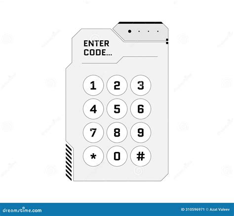 Hud Digital Futuristic User Interface Pin Code Entry Panel Sci Fi High