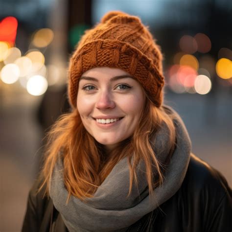 Premium Ai Image Portrait Of A Beautiful Redhead Woman Wearing A