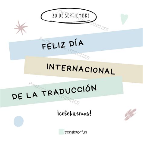 Día Internacional De La Traducción 30 De Septiembre Translator Fun