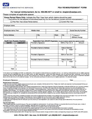 Fillable Online DCAP FSA Claim Form United Administrative Services