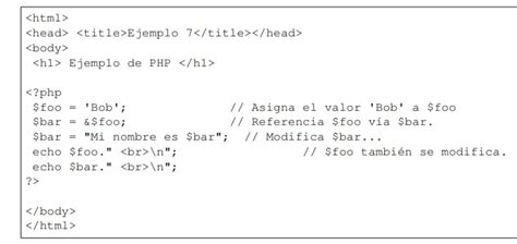 LENGUAJE PHP Variables