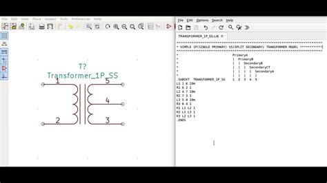 Creating A Transformer Model For Spice Simulation Youtube