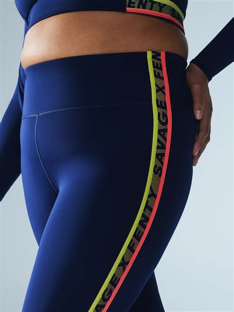 Main Player High Waist Legging In Blue And Multi Savage X Fenty Germany