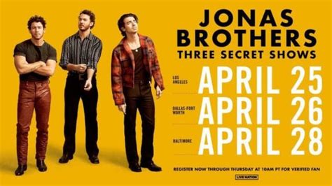 How To Get Tickets To The Jonas Brothers Secret Show With An Access