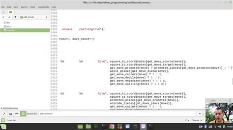 bitboard chess engine in c populating move list with newly generated