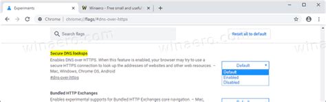 Enable Dns Over Https In Chrome Doh