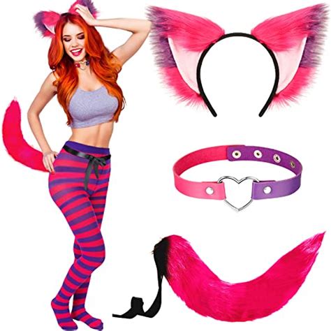 4 Pcs Cheshire Cat Costume Set Alice In Shop