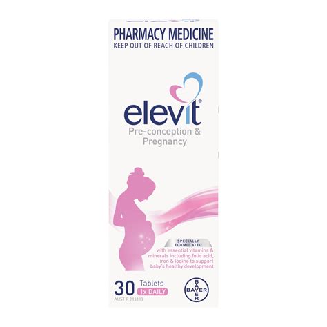 Buy Elevit Pre Conception And Pregnancy 30 Tablets Online At Epharmacy®