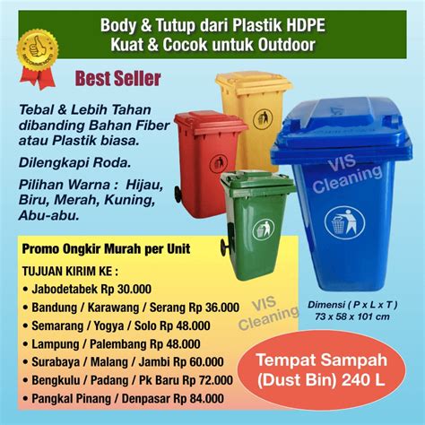Jual Tempat Sampah Plastik L Plastic Dust Bin Indonesia Shopee Indonesia