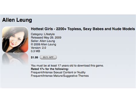 App Store Gets Its First App With Nudity