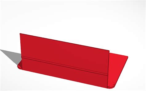 3d Design Silverware Drawer Back Tinkercad
