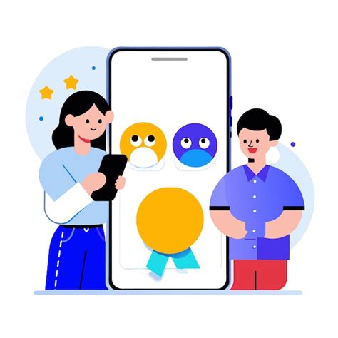 Customer Feedback From Mobile Application Rating Premium Ai Generated Vector