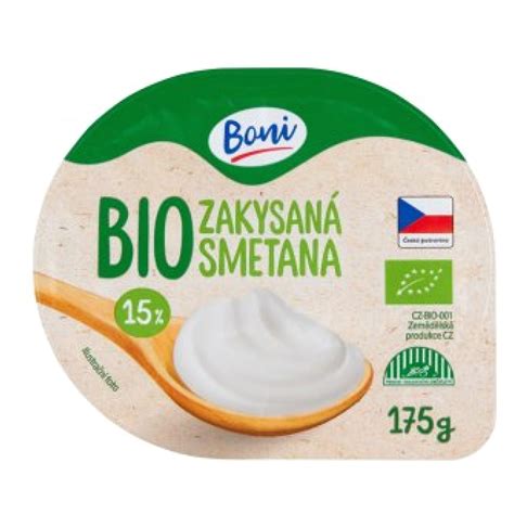 Zakysan Smetana Bio Boni Levn Kupi Cz