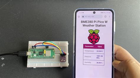 Bme280 Webserver With Raspberry Pi Pico W Weather Station Rdiyprojectslab1