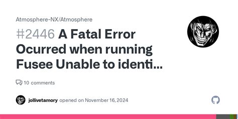 A Fatal Error Ocurred When Running Fusee Unable To Identify Package1