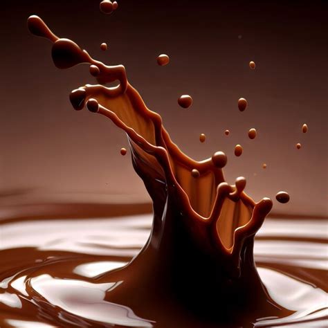 Premium Ai Image Chocolate Splash
