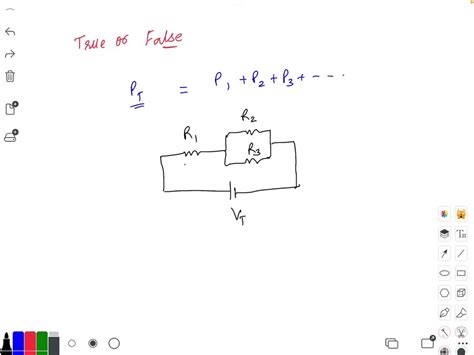 Solved True Or False The Total Power In A Series Parallel Circuit Is