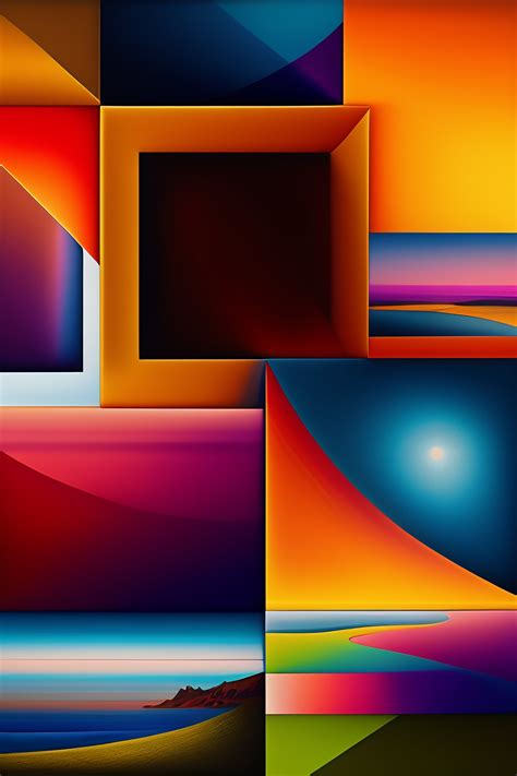 Lexica Imagen Cubista Abstracta Y Surrealista En Forma De Paisaje