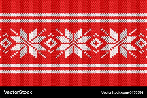 Nordic Knitting Pattern Royalty Free Vector Image
