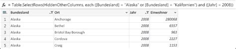Filtern Einer Tabelle Power Query