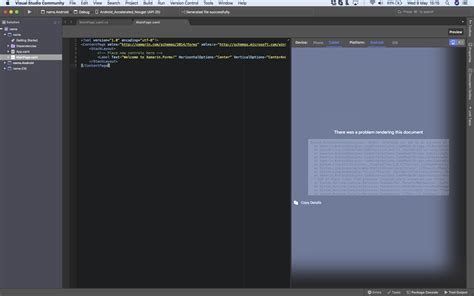 Xamarin Forms Visual Studio For Mac Cannot Preview Android Stack