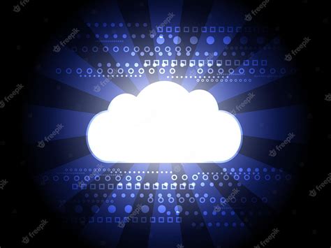 Premium Vector Cloud Computing Technology Concept Abstract Background