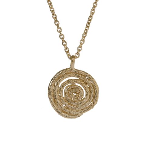 18ct Gold Vermeil Coiled String Necklace Buy Online Free Insured Uk