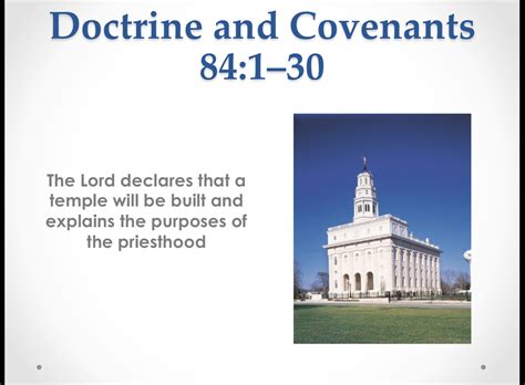 Seminary Lesson 86 Dandc 84144 Powerpoint Latterdayvillage