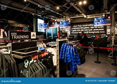 Ajax Fotball Club Shop Interior On Amsterdam Arena Netherlands