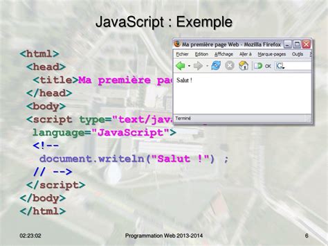 PPT Programmation Web DOM JavaScript PowerPoint Presentation