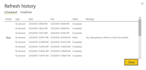 solved refresh in power bi service not showing actual upd