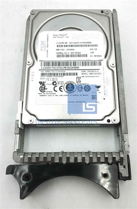 74y4900 600gb 10k Rpm Sas Sff Disk Aixlinux Inside Systems As