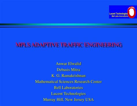 ppt mpls adaptive traffic engineering powerpoint presentation free