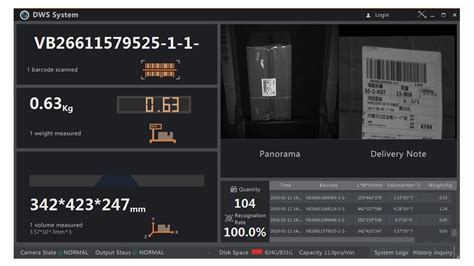 Dws Platform Capture Dimension Weight And Code Optionally With Ocr