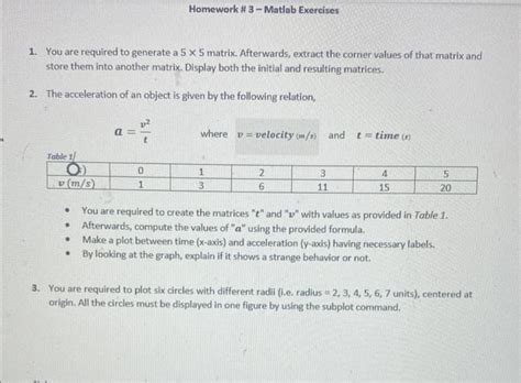 Solved 1 You Are Required To Generate A 55 Matrix Chegg