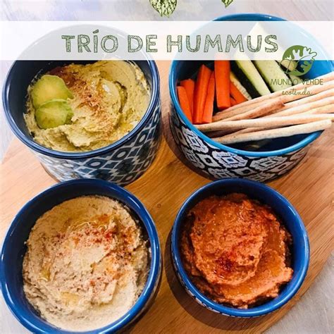 Trío De Hummus Mundo Verde Pontevedra