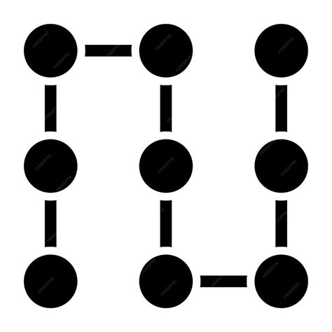 Premium Vector Pattern Lock Icon Style