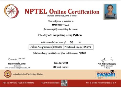 Madhumitha A On Linkedin Python Certification Joyofcomputing