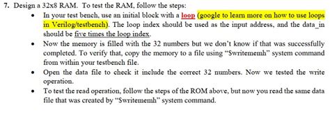 Solved Design A X Ram To Test The Ram Follow The Chegg