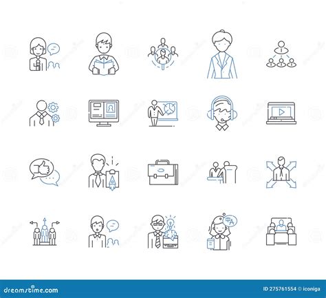 Task Prioritization Line Icons Collection Urgency Importance